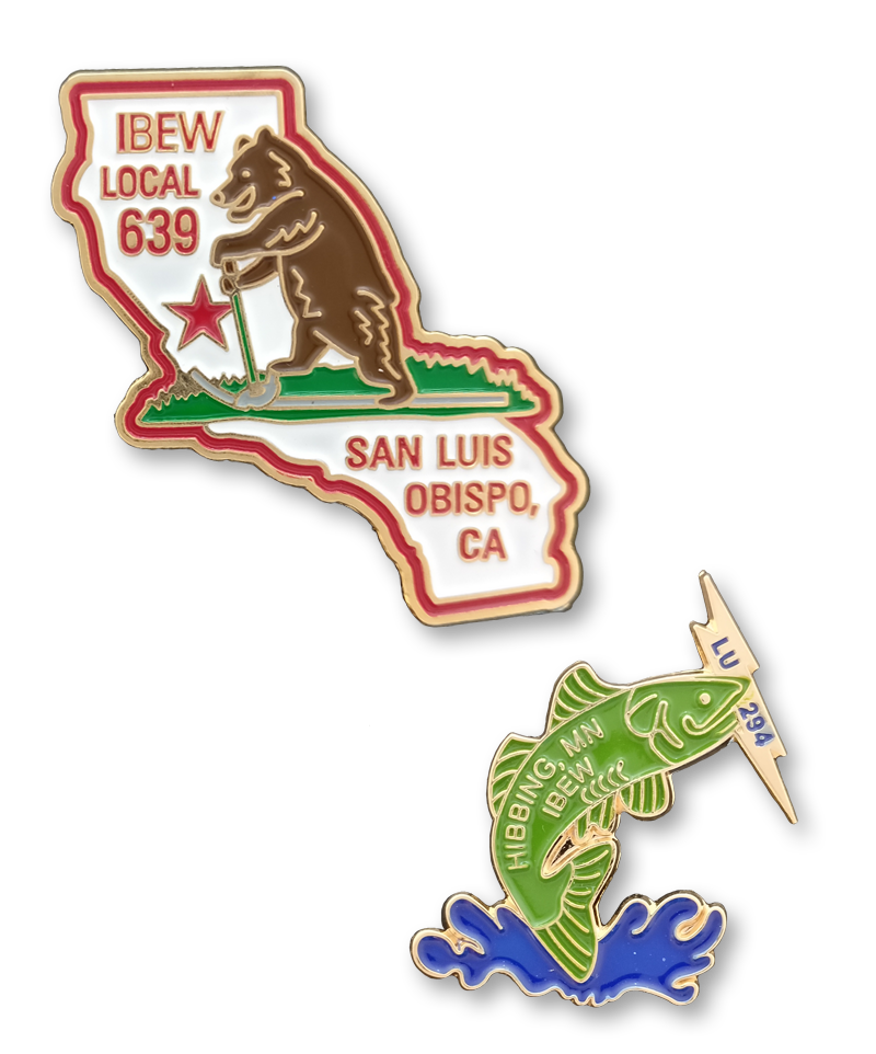 Union Soft Enamel Lapel Pin - The Frank Doolittle Company