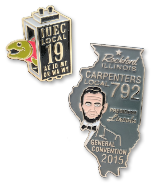 Union Soft Enamel Lapel Pin - The Frank Doolittle Company