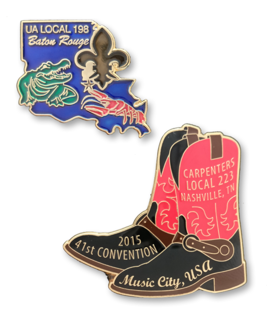 Union Soft Enamel Lapel Pin - The Frank Doolittle Company