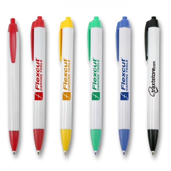 Wide Body Color Trim Retractable Pen - The Frank Doolittle Company
