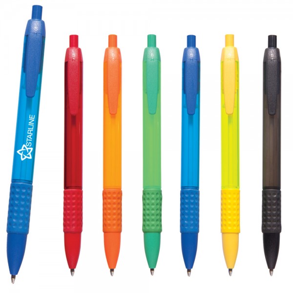 Translucent Wide Body Grip Retractable Pen - The Frank Doolittle Company