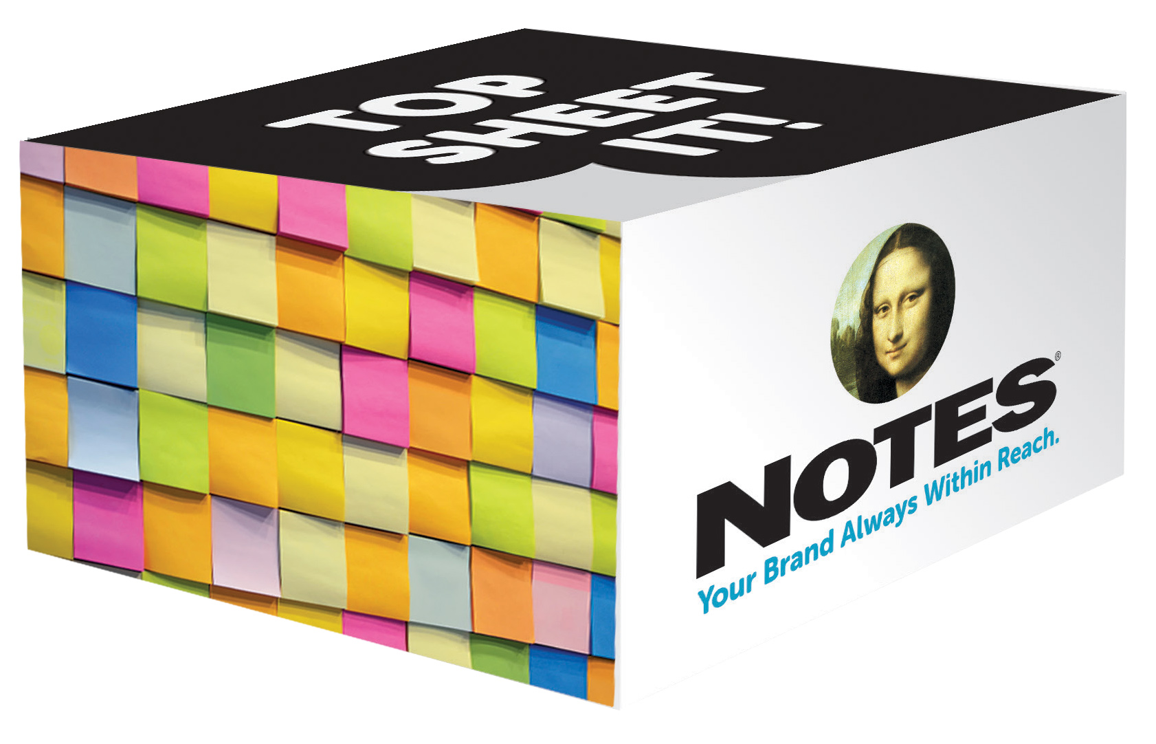 Sticky Note Cubes Half-size - The Frank Doolittle Company