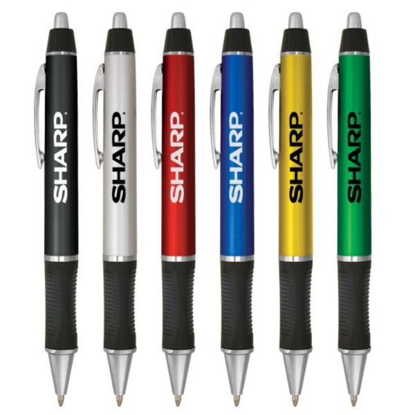 Chrome Trim Click Pen - The Frank Doolittle Company